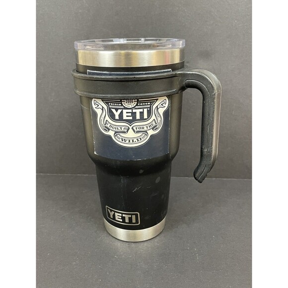 Yeti | Dining | Rare Yeti Built For The Wild 206 Black 20 Oz Travel Mug ...
